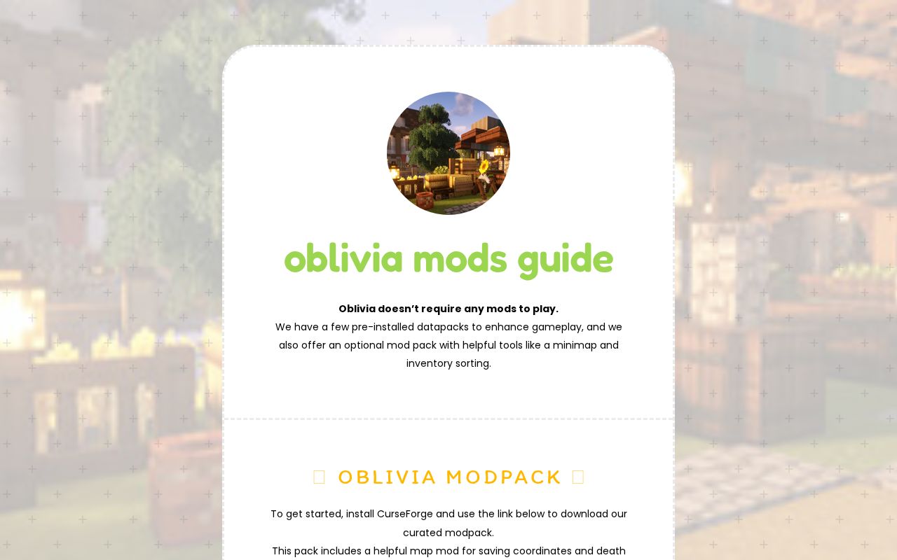 oblivia data packs